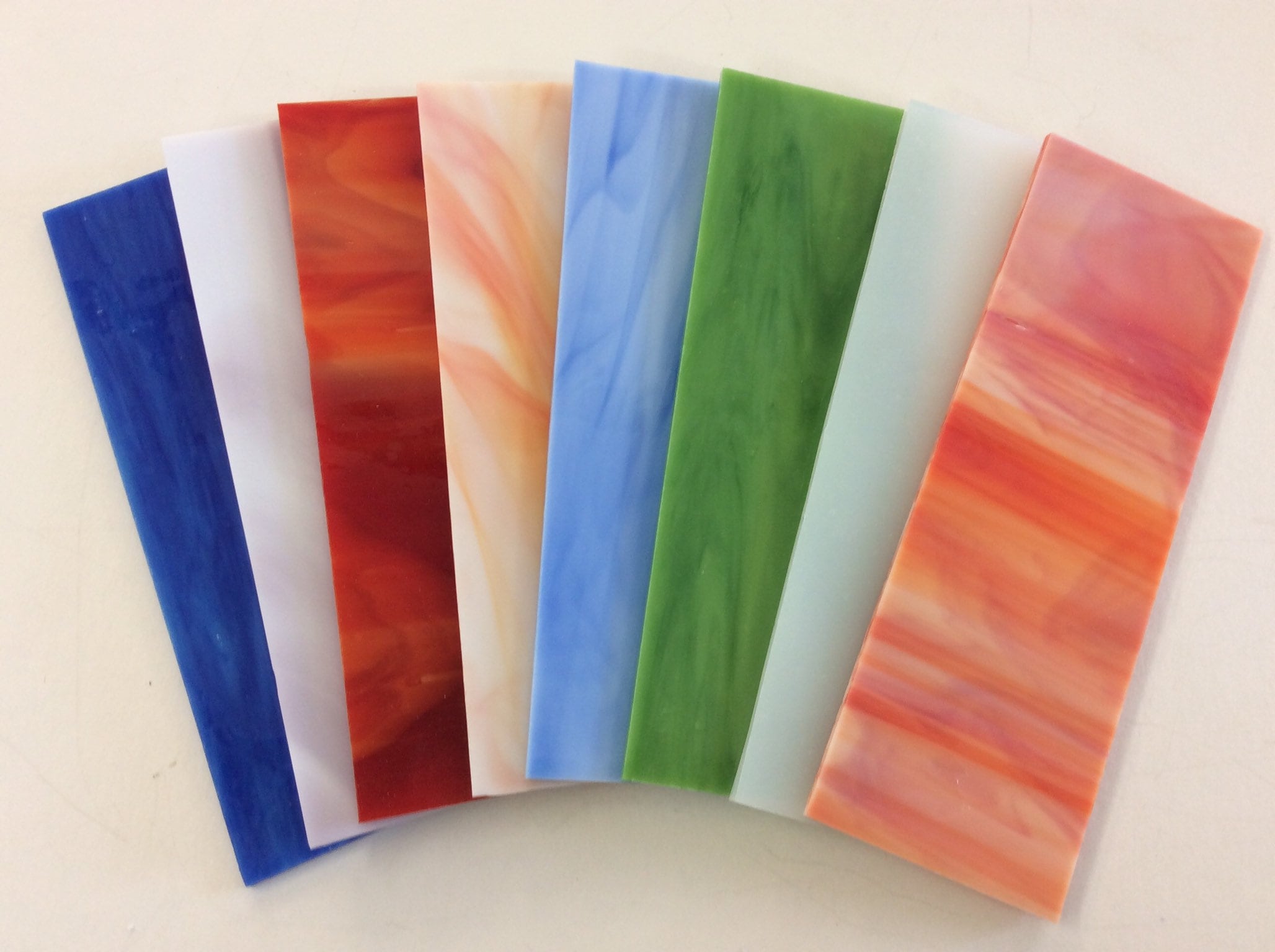 Stained Glass Strip Opalescent Glass Beautiful Bright Colour - Etsy