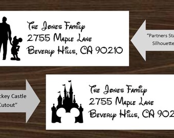 Disneyland Return Address Labels - Etsy