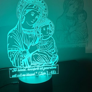 Virgin Mary Light up Statue - Etsy