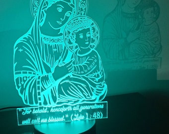 Blank Virgin Mary Night Light - Etsy