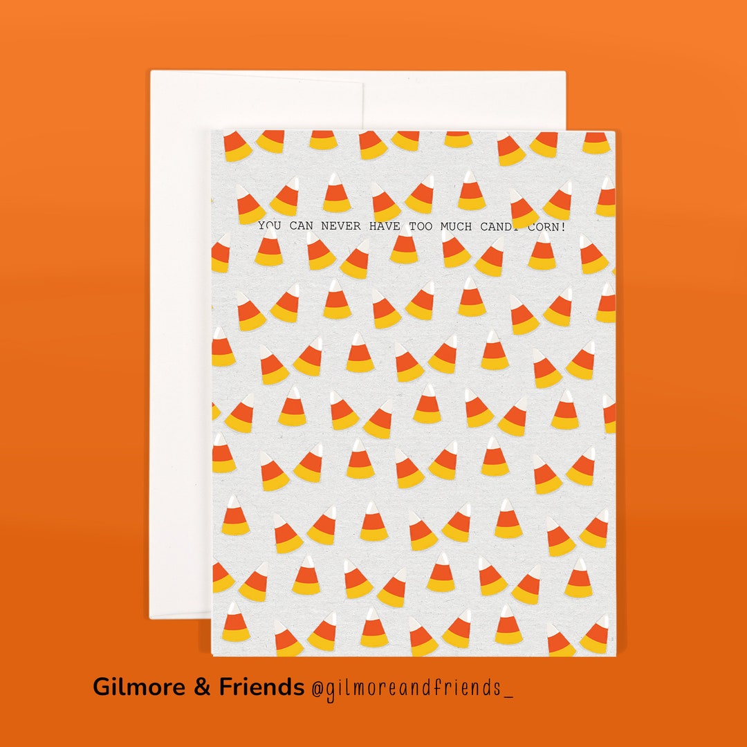 Halloween Card Candy Corn Card Halloween Card Candy Lover Candy Corn ...