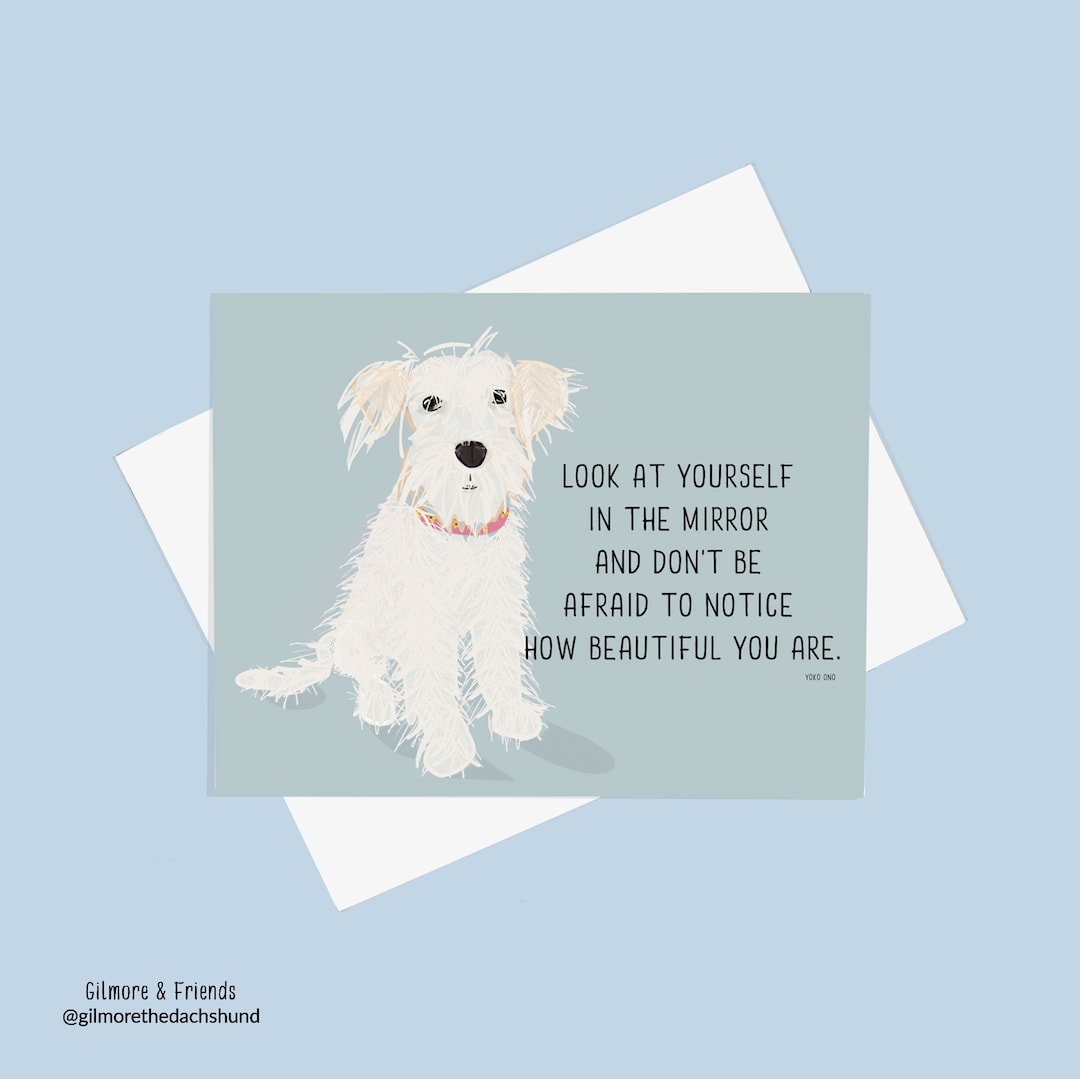 Cute Dog Encouragement Card Friendship Card Dog Lover Encouragement ...