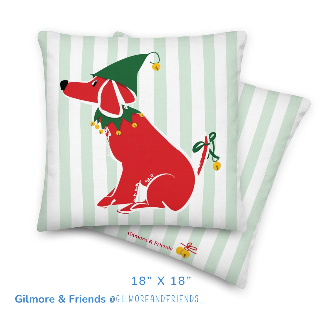 Elf on a Pillow Dog Elf Pillow Dog Decor Dog Elf Pillow - Etsy
