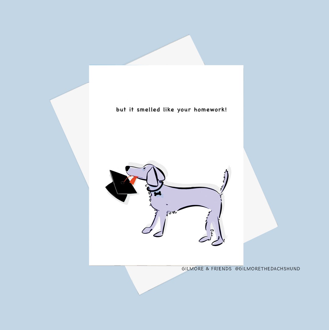 Congratulations Card Dog Graduation Card Dog Lover's - Etsy