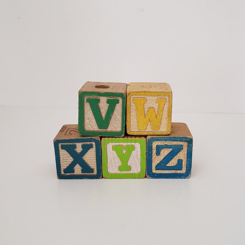 Wood Letter Blocks - Etsy