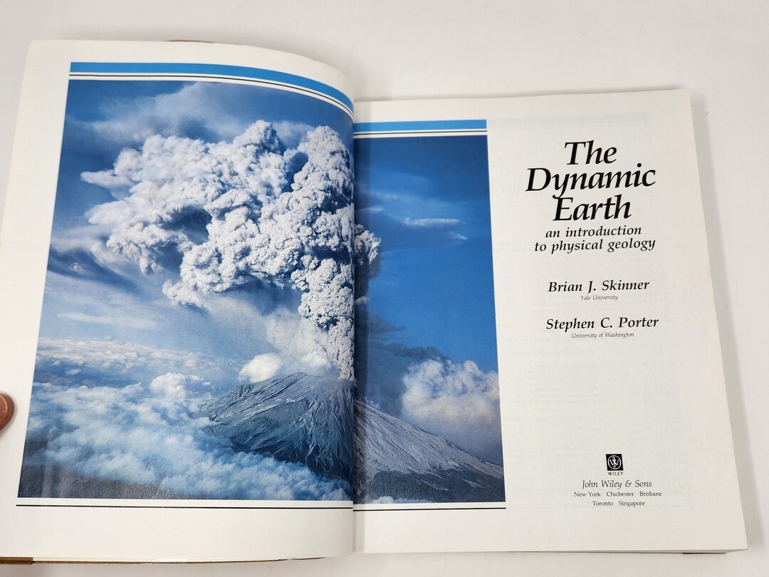 Geology Book, Introduction Geology, 1980s Geography Book, Dynamic of ...
