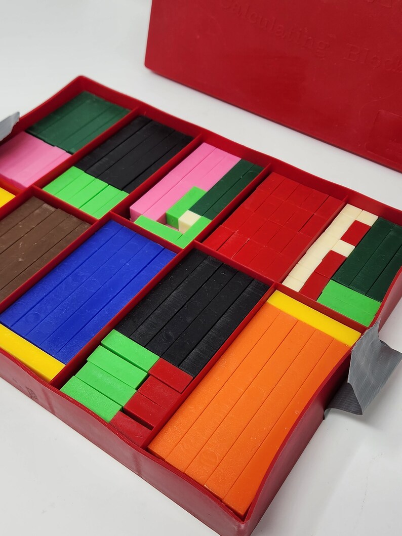 Vintage Colomath, Calculating Blocks Set, 1970s Learning Math, Learning ...