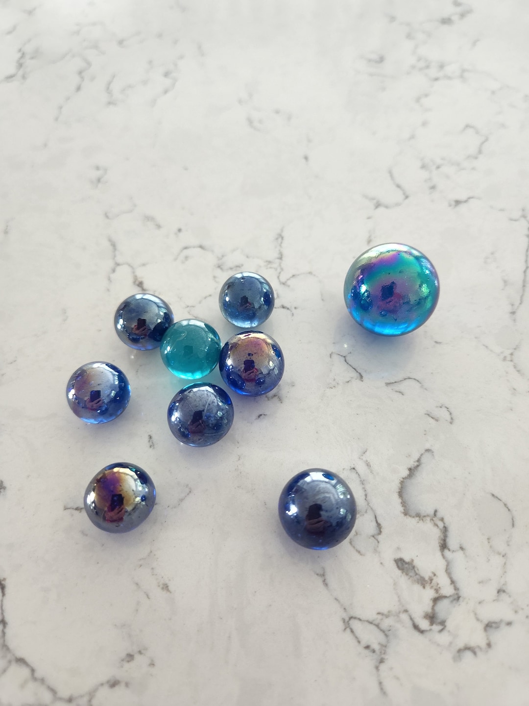 Vintage Glass Marbles, Vintage Marbles, Vintage Transparent Glass ...