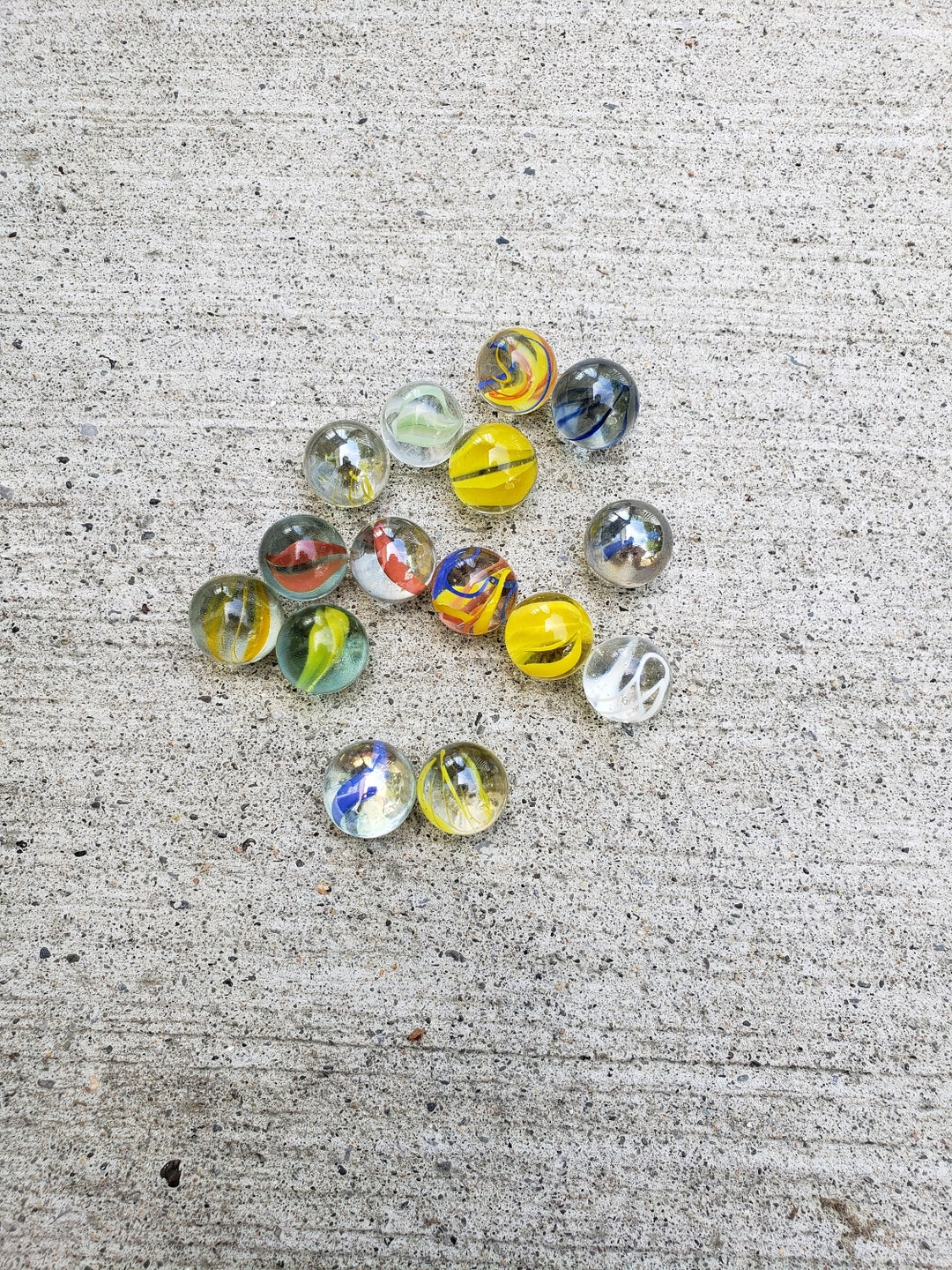 Vintage Transparent Swirl Marbles, Glass Marbles, Vintage Glass Marbles ...
