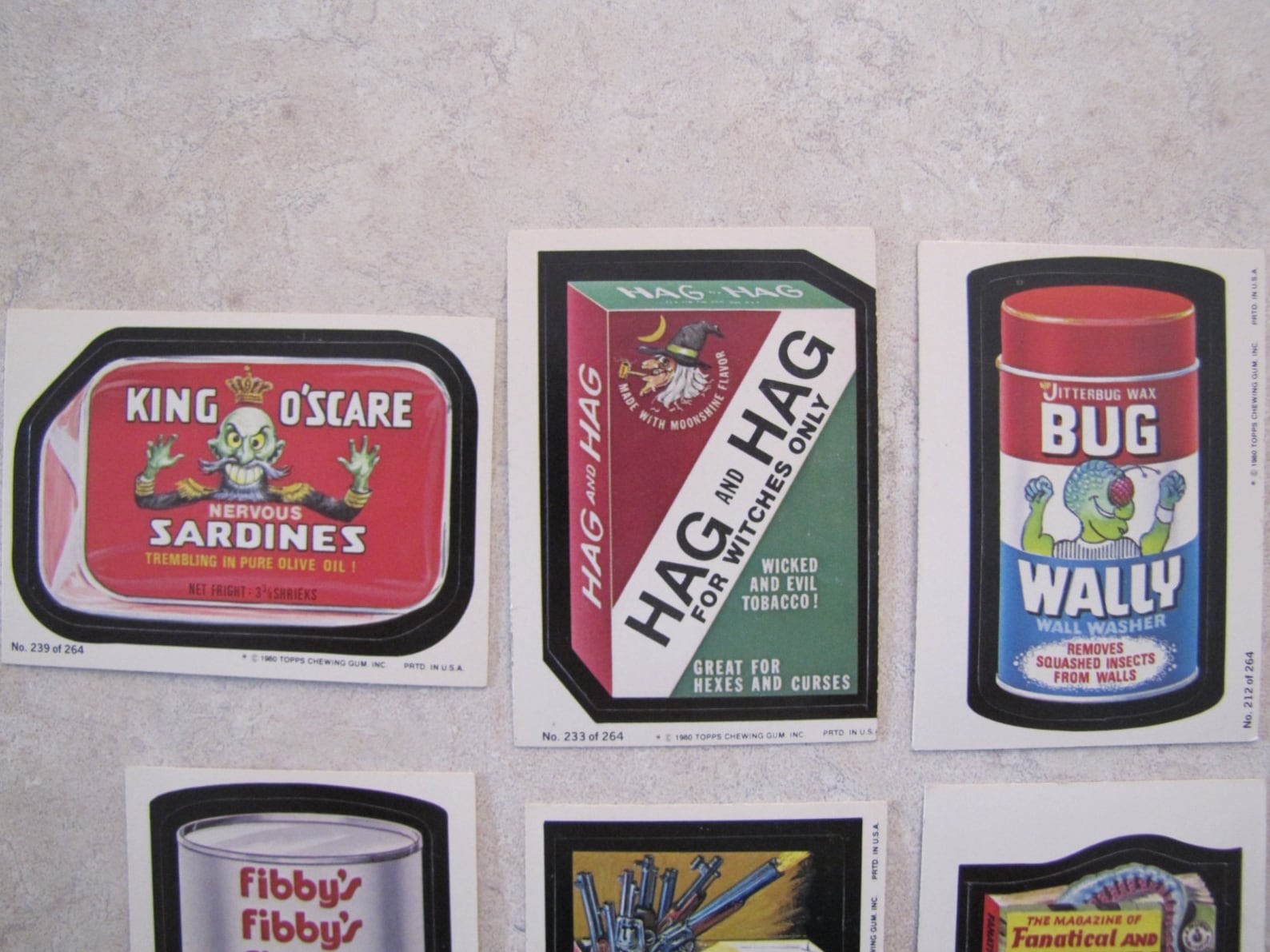 Vintage Topps Chewing Gum Stickers/ Real Garbage Candy/wacky - Etsy