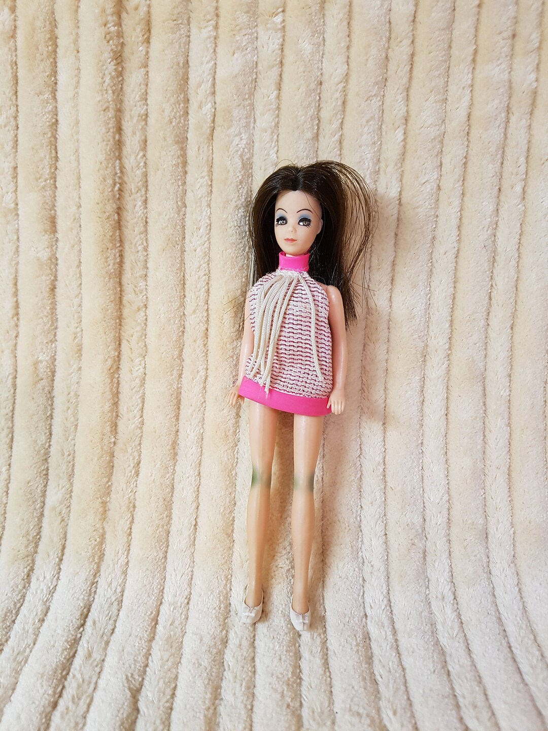 Vintage 1970s Topper Angie Doll: Brown Hair, Pink Dress - Etsy