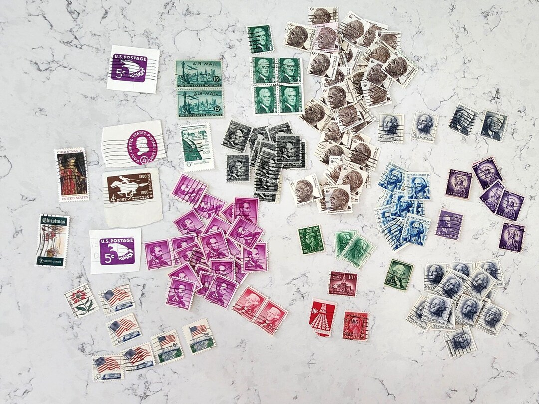 Vintage USA Stamps, Old Stamps, Collectible Stamps, Scrapbook Stamps ...