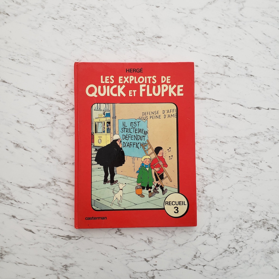 French Comic Book, Quick Et Flupke, 1975 Comic, Hergé Livre, Bande ...