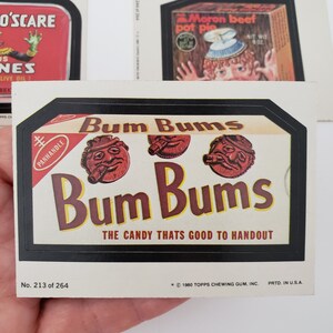 Vintage 1980s Wacky Packages Stickers: Topps Chewing Gum Cards - Etsy