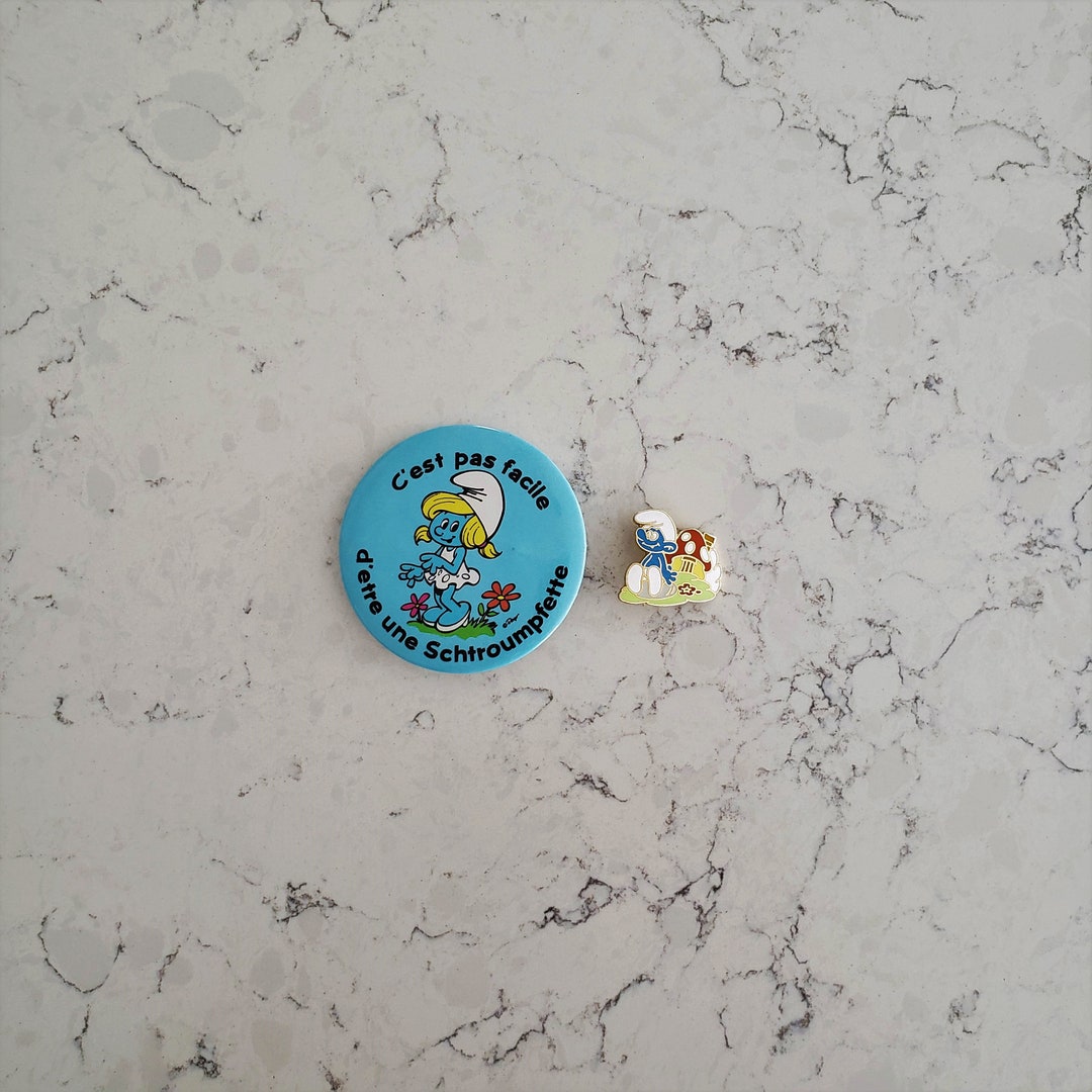 Vintage Smurf Pin Button Set: 1970s-80s Cartoon Character Charms - Etsy.de