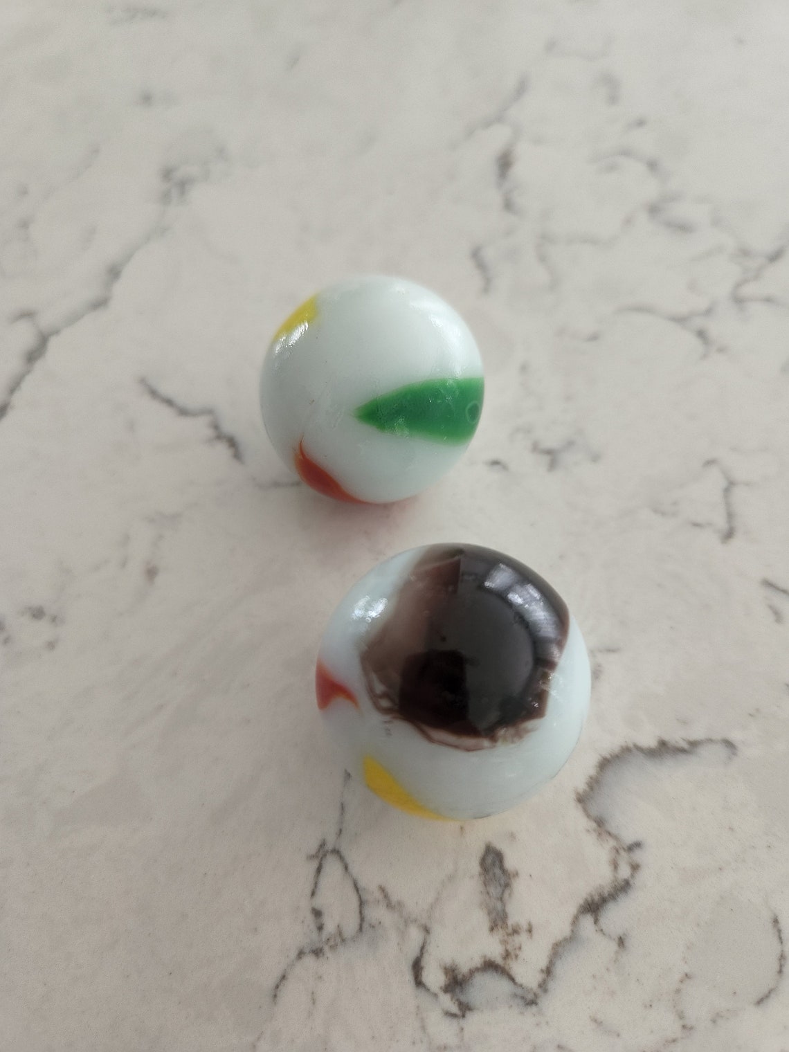 Large Marbles Glass Marbles Vintage Marbles DIY Project | Etsy
