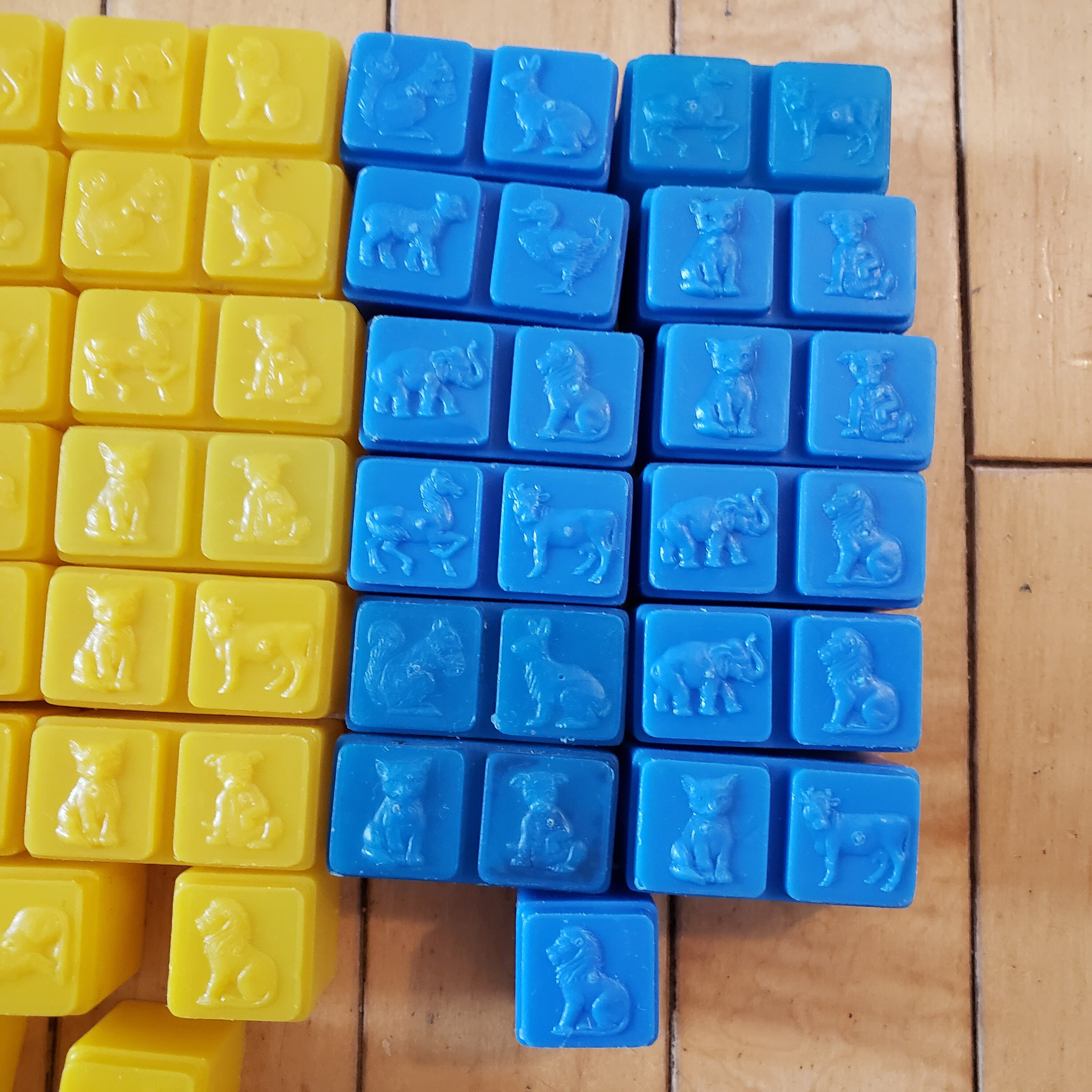 Building Blocks Soft Plastic Blocks Playschool Toy Animal | Etsy