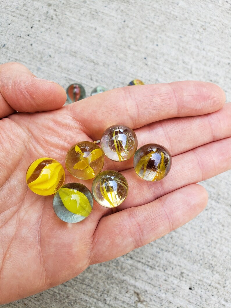 Vintage Transparent Swirl Marbles Glass Marbles Vintage - Etsy
