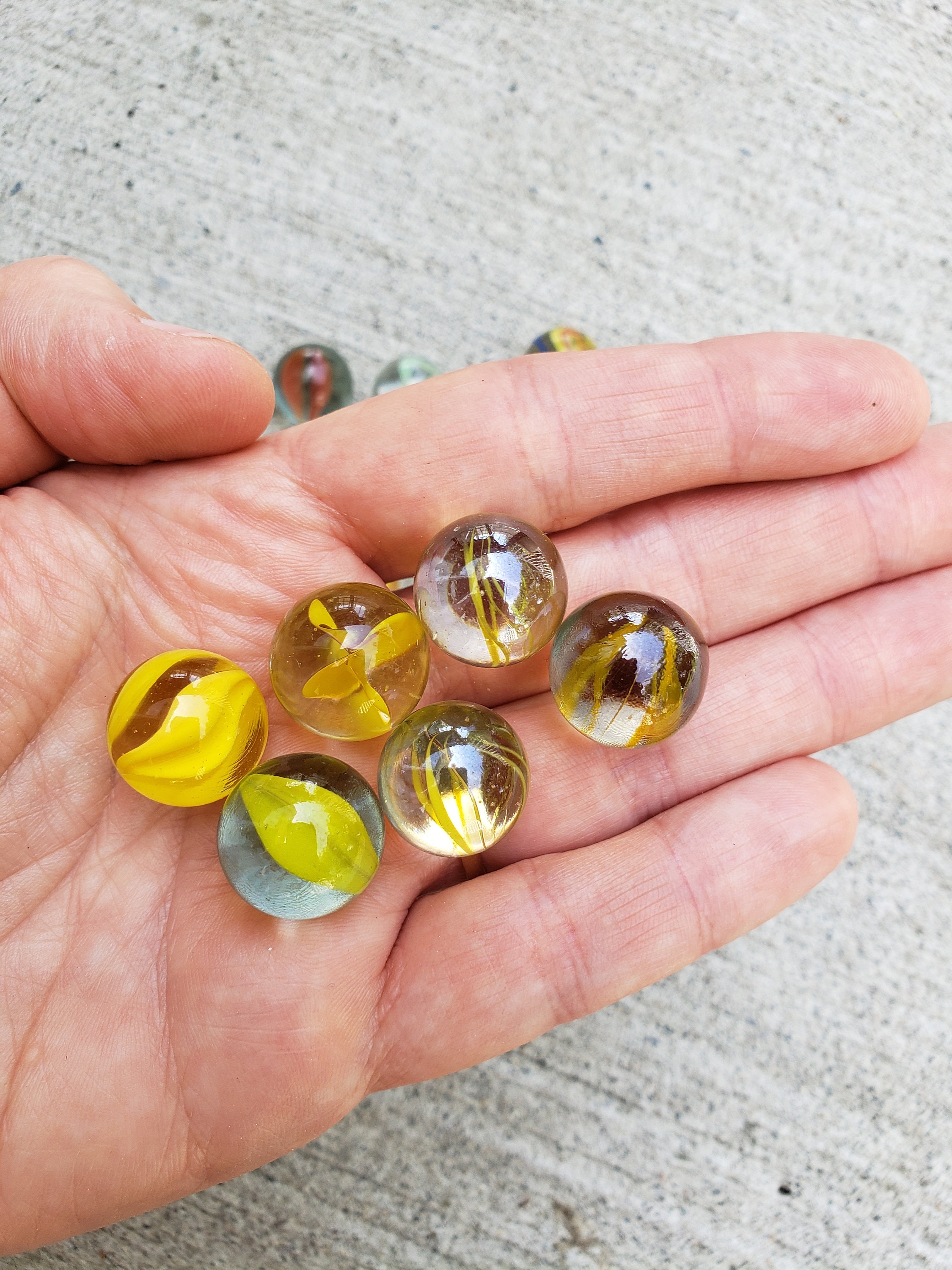 Vintage Transparent Swirl Marbles Glass Marbles Vintage - Etsy