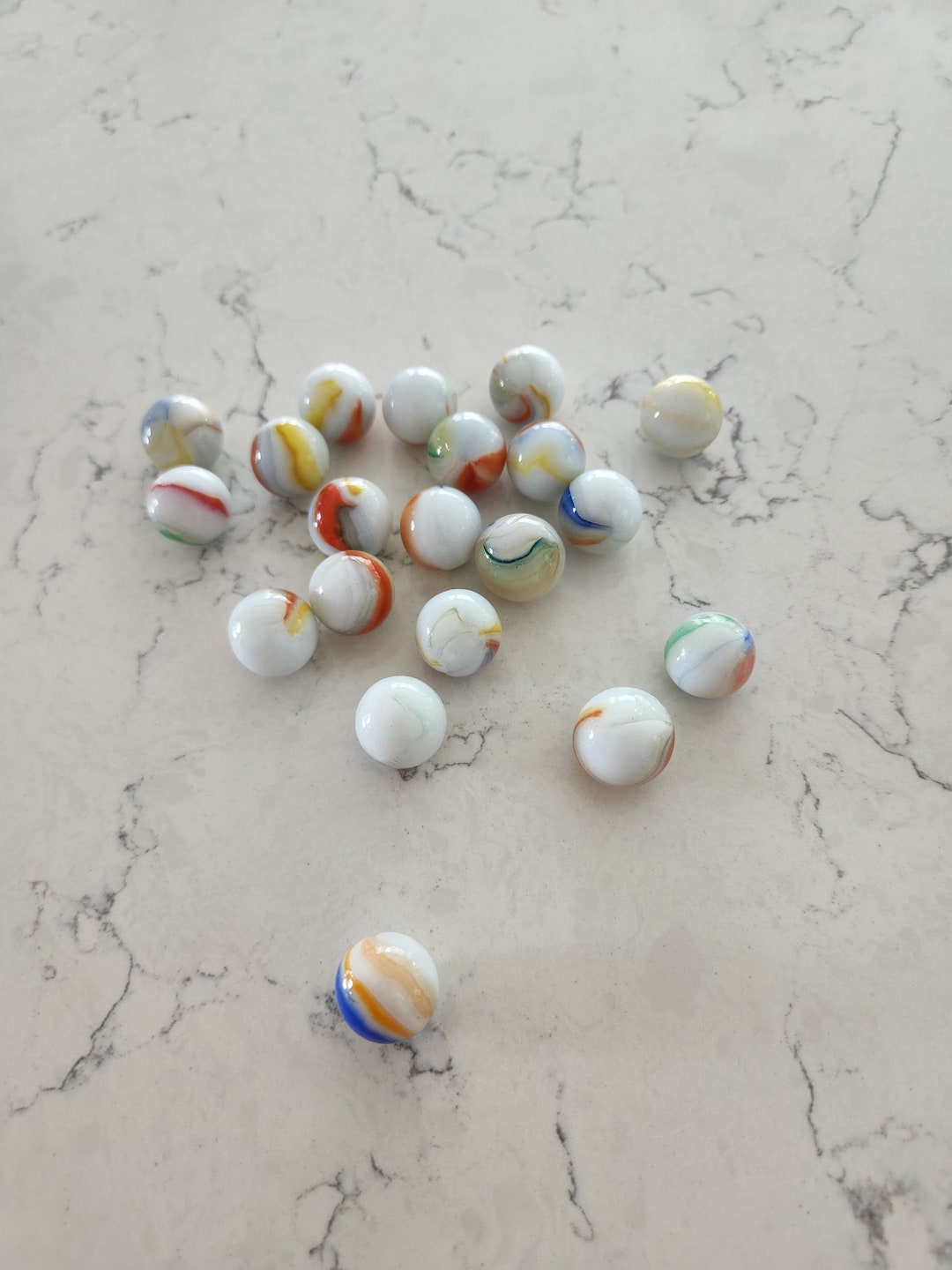 Vintage Opaque Glass Marbles: DIY Craft Supply (set of 20) - Etsy