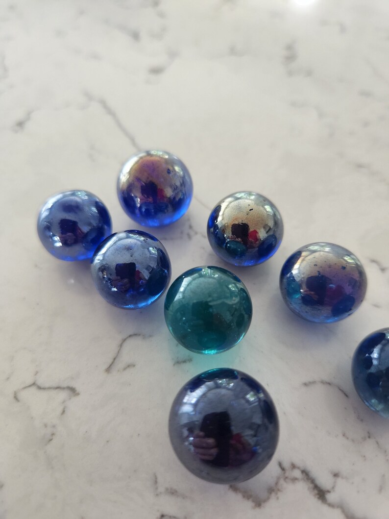 Vintage Glass Marbles, Vintage Marbles, Vintage Transparent Glass ...