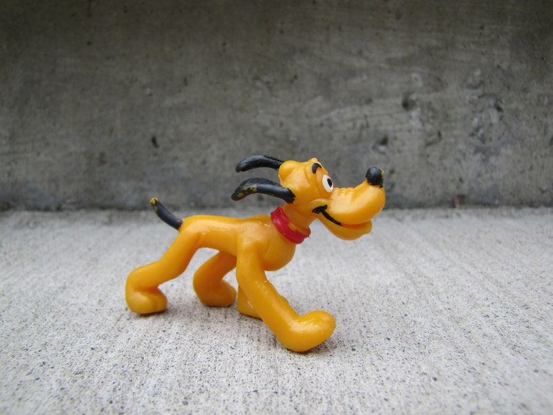 Vintage Pluto Disney Figurine, Nursery Decor, Collectible Disney Dog - Etsy
