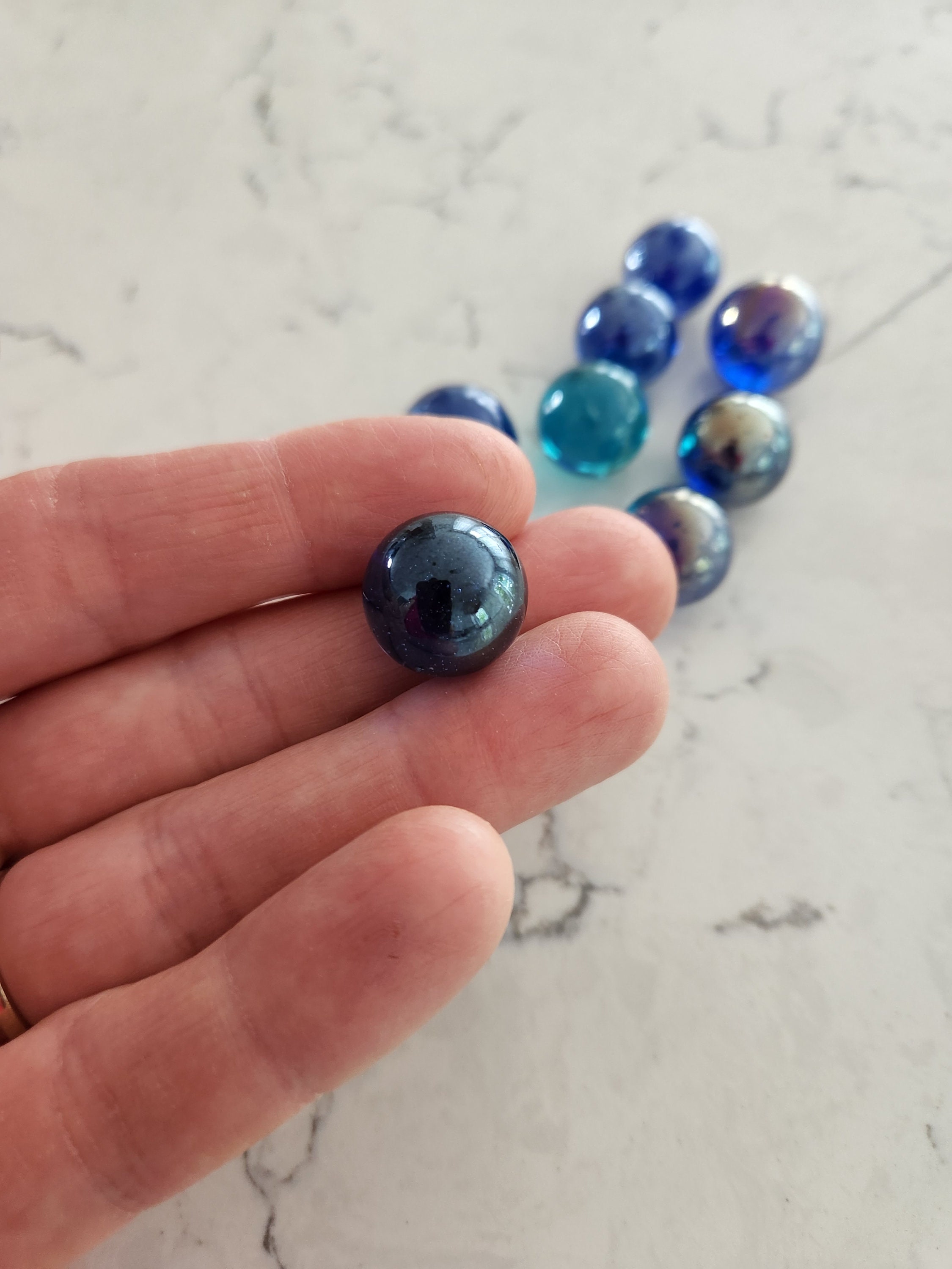 Vintage Glass Marbles, Vintage Marbles, Vintage Transparent Glass Marbles, DIY Project Marbles ...