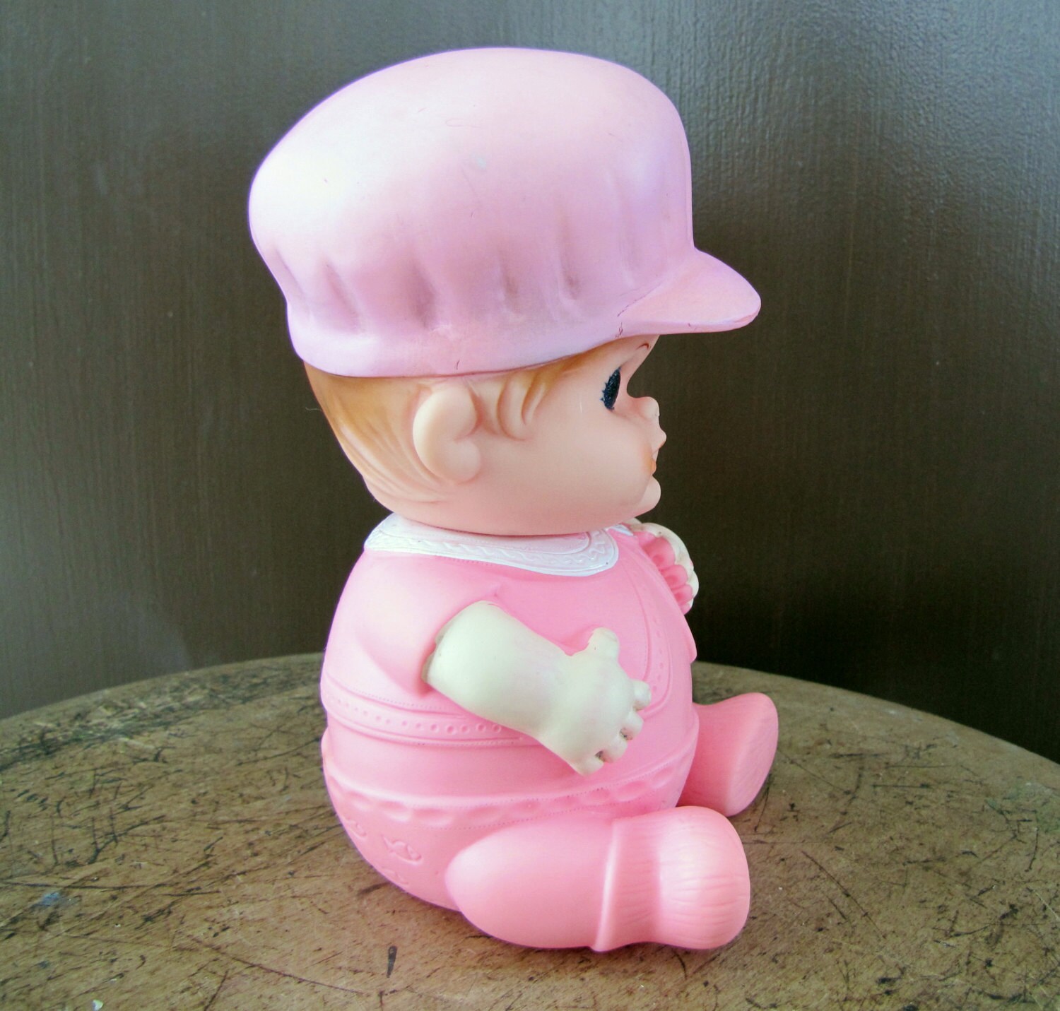 PINK DOLL, 1968 Squeazable Rubber Doll, Pink Doll Squeak Rubber, Doll ...