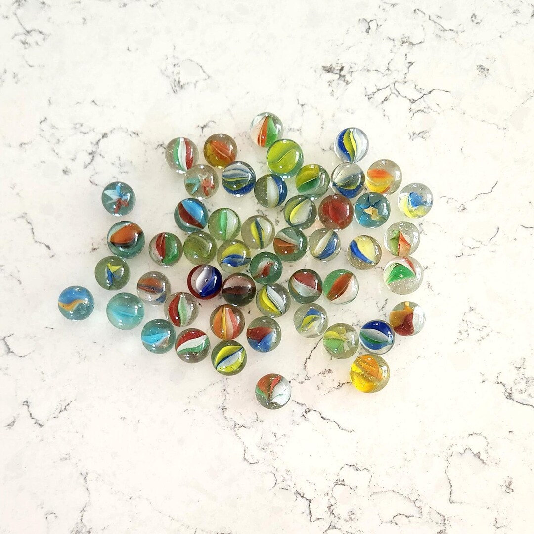 Vintage Transparent Glass Marbles, Glass Marbles DIY, EYES Supply ...
