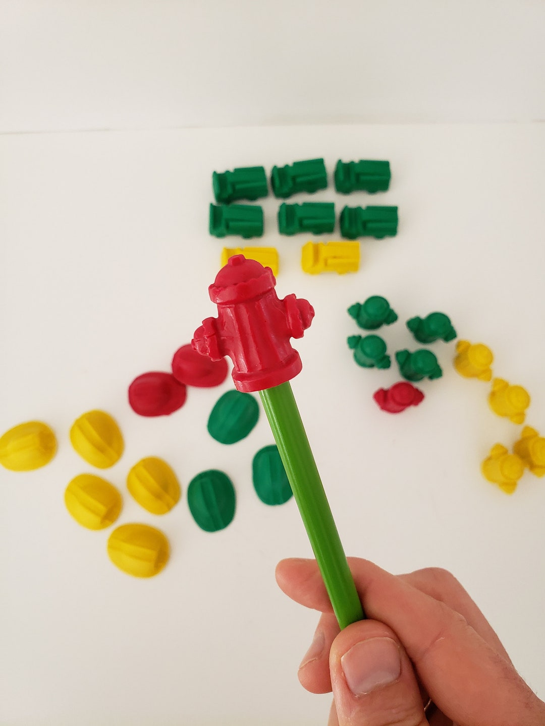 Fire Truck Eraser Pencil Topper, Cute Pencil Tip, Firefighter Hat ...