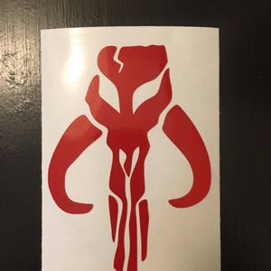 Bantha Skull HIGHLY REFLECTIVE Durable Fire Helmet Sticker Decal window ...