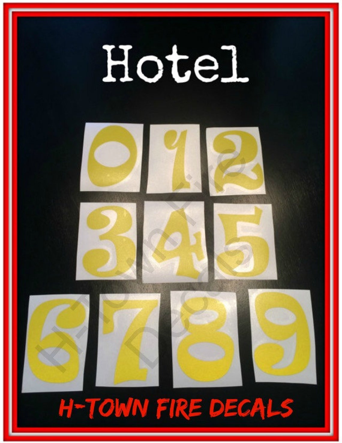 Reflective Numbers - 3M Durable Vinyl Sticker / Decal > (you Choose One ...