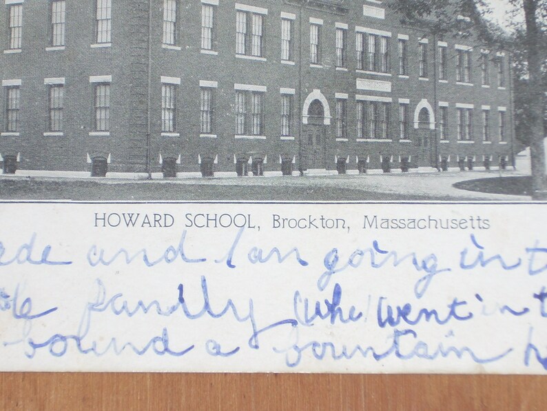 Vintage 1906 Post Card Howard School Brockton Massachusetts - Etsy