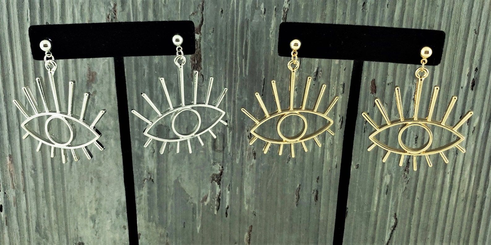 Evil Eye Earrings / Eye Earrings / Evil Eye Earrings / Eyelash Earrings ...