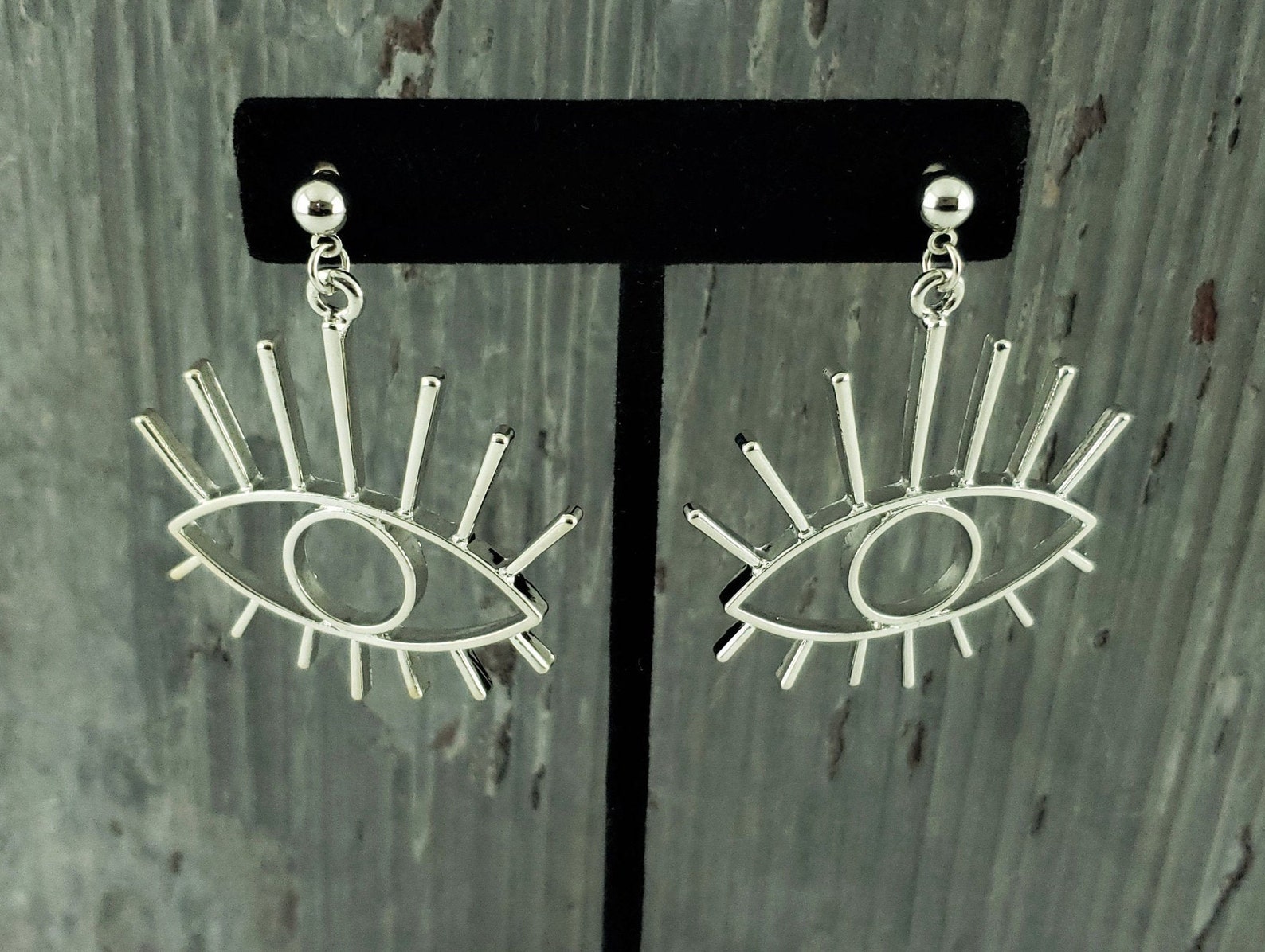 Evil Eye Earrings / Eye Earrings / Evil Eye Earrings / Eyelash Earrings ...