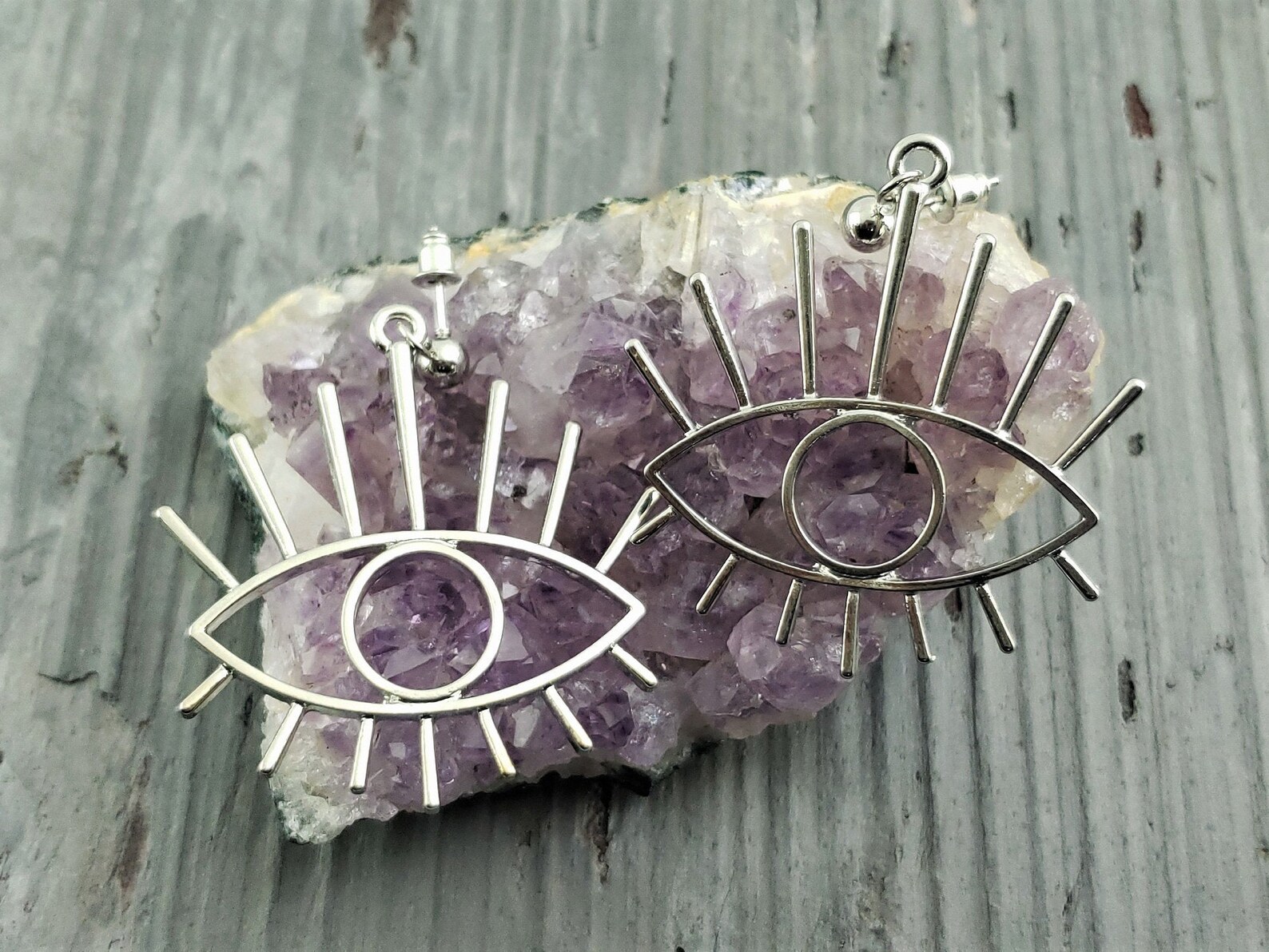 Evil Eye Earrings / Eye Earrings / Evil Eye Earrings / Eyelash Earrings ...
