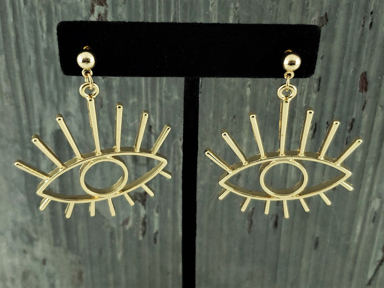 Evil Eye Earrings / Eye Earrings / Evil Eye Earrings / Eyelash Earrings ...