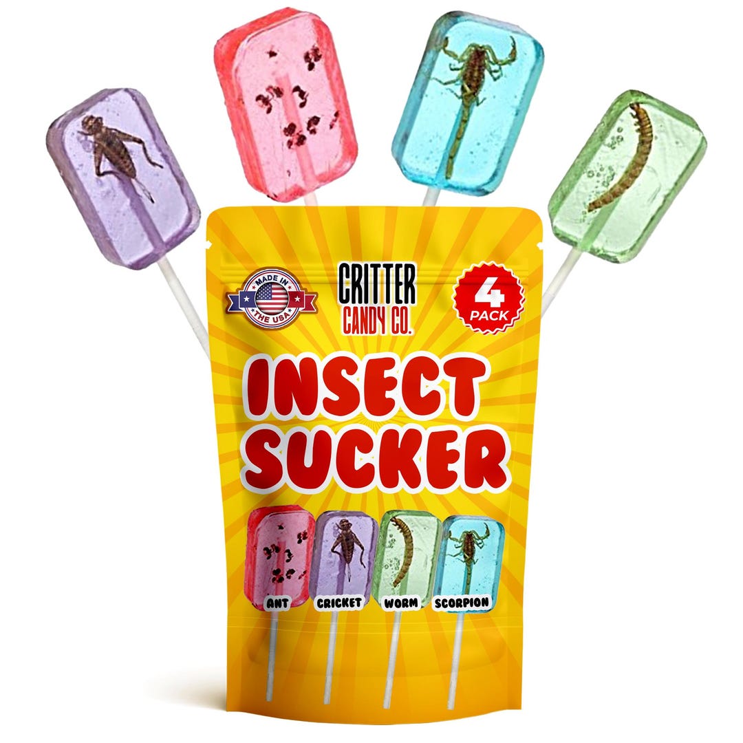 Hotlix Insect Lollipops, Edible Bugs, Edible Insects for Humans, Bug ...