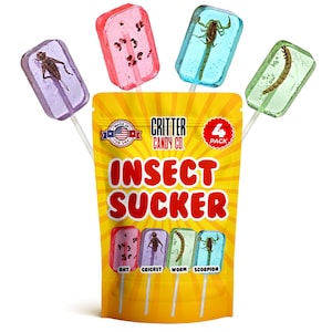 Hotlix Insect Lollipops, Edible Bugs, Edible Insects for Humans, Bug ...