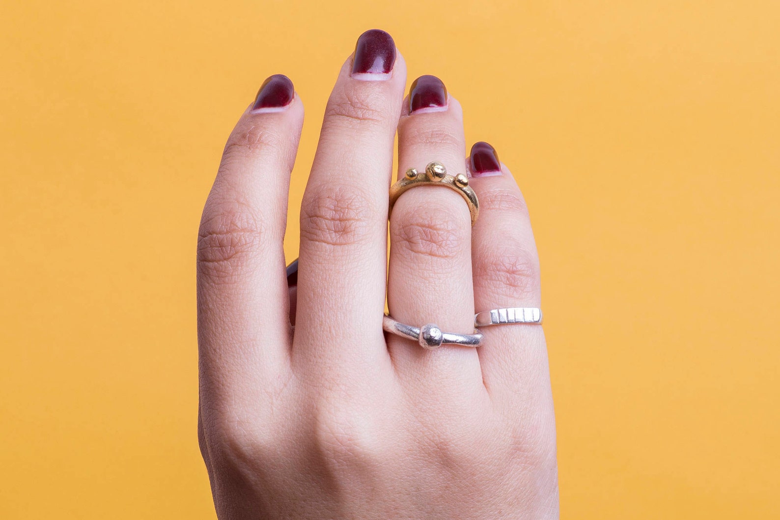 Sterling Silver Pinky Ring Women Simple Ring Small Signet | Etsy