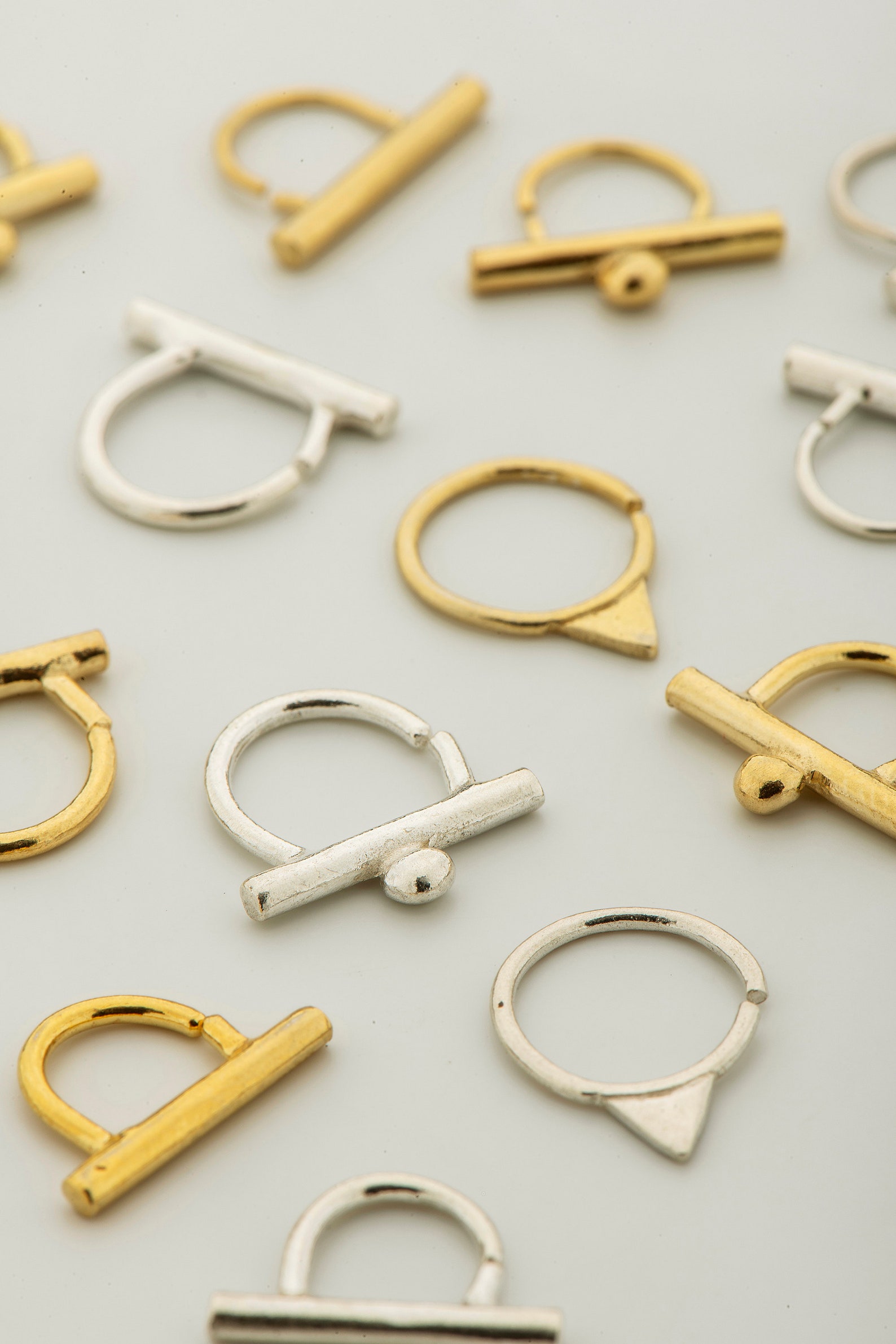 14k Gold Minimalist Septum Ring, Gold Unisex Septum, Hand Made Solid ...