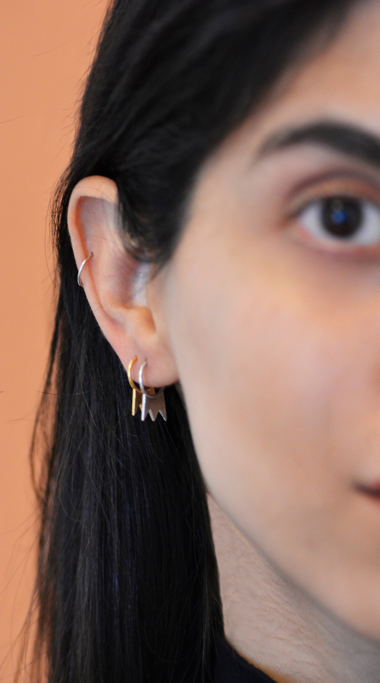 Small Hoop Earring, Small Gold Hoop Earring, Tiny Silver Hoop Earring ...