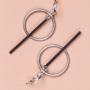 Large Hoop Earrings, Silver Hoop Earrings, Silver Hoops With Dangle ...