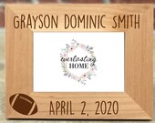 Personalized Baby Picture Frame Sports Baby Nursery Football | Etsy