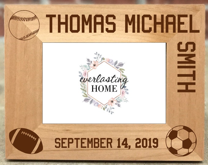 Personalized Baby Picture Frame Cowboy Birth Details Western | Etsy