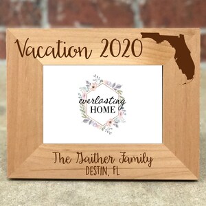 Florida Family Vacation Picture Frame Florida Vacation | Etsy