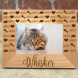 Personalized Cat Picture Frame Fur Baby Gift for Pet Lover | Etsy