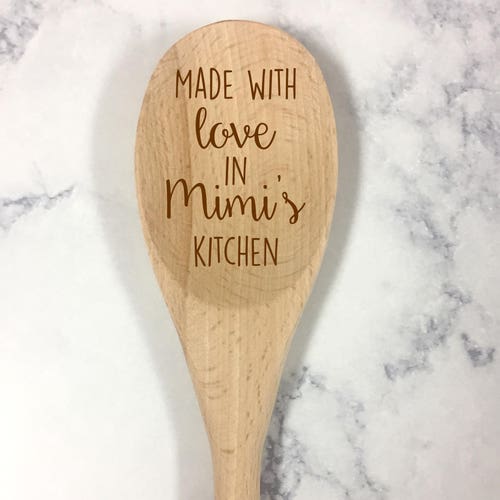 Made With Love in Mimi's Kitchen Spoon Mimi's - Etsy