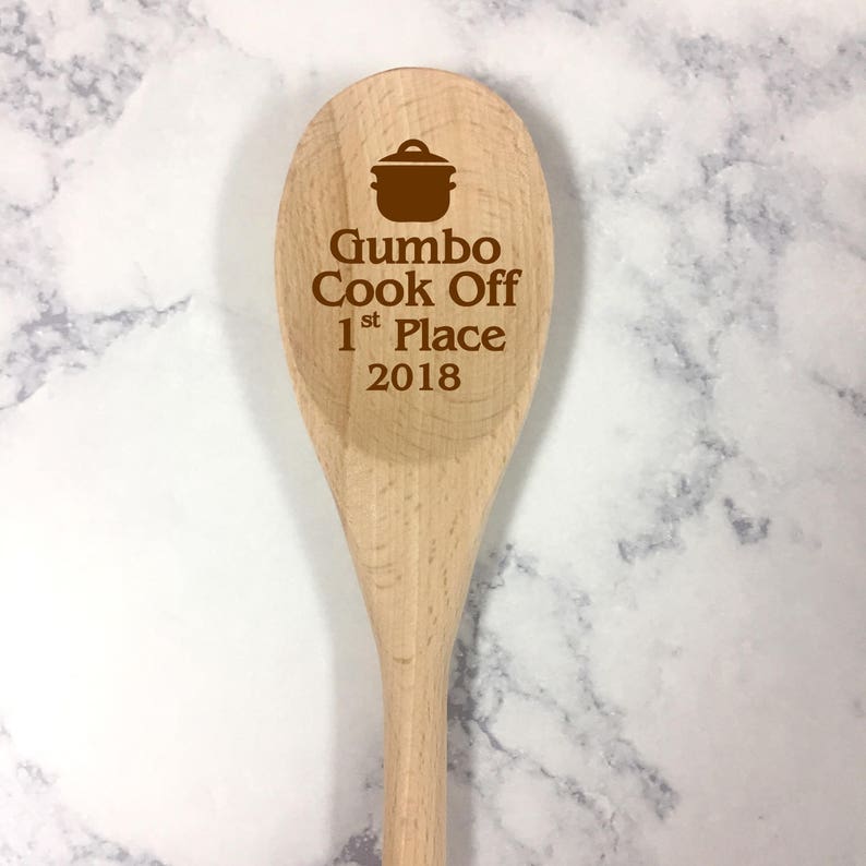 Personalized Gumbo Cook-off Winner Spoon Cooking Contest - Etsy