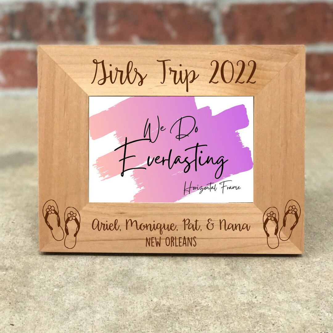 Personalized Girl's Trip Picture Frame Gift for Friend - Etsy